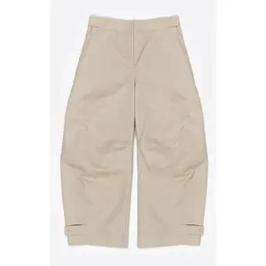Bimba Y Lola Adjustable Barrel Leg Trousers Stone