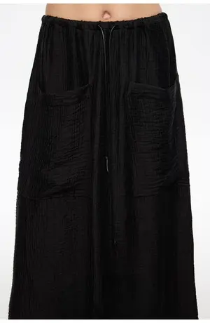 Bimba Y Lola Midi Skirt With Patch Pockets