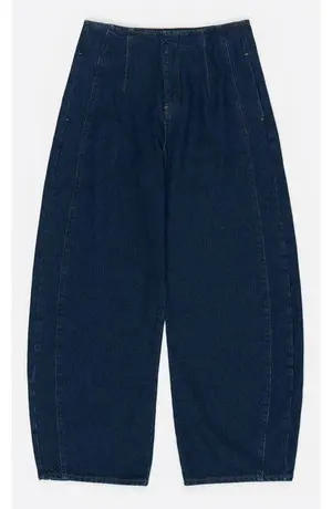 Bimba Y Lola Buckled Denim Jeans - Dark Denim Blue