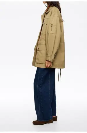 Bimba Y Lola Cotton Drawstring Waist Jacket