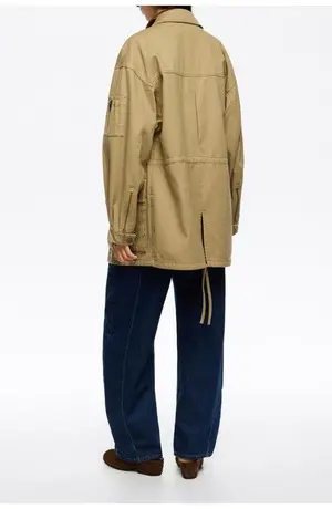 Bimba Y Lola Cotton Drawstring Waist Jacket