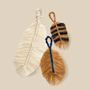 INDEGO AFRICA Feather Bag Charms Set Of 3 - None