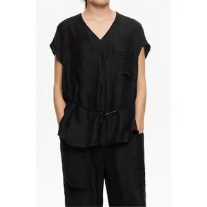 Bimba Y Lola Tied V-neck Top