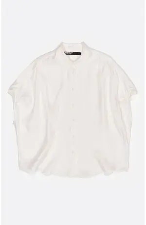 Bimba Y Lola Fluid Cape Shirt - Ivory
