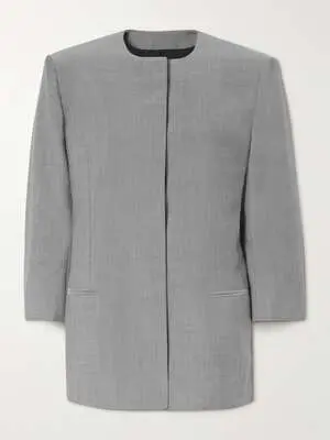 Calvin Klein Parker Wool Blazer - Light Gray