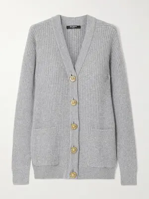 Ribbed Wool-blend Cardigans