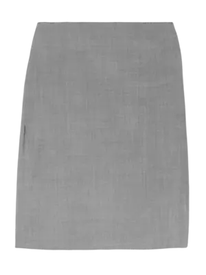 Calvin Klein Luna Wool Knee Length Skirt - Gray