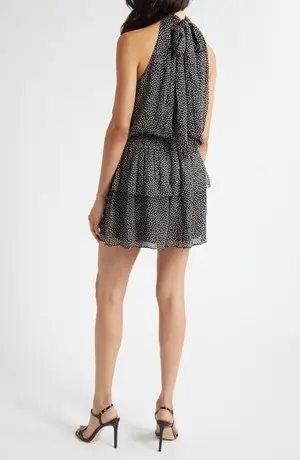Ramy Brook Luana Tiered Silk Mini Dress
