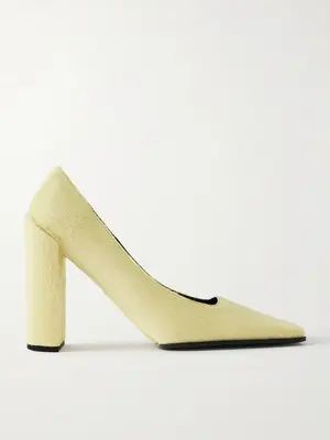 Alaïa 90 Calf Hair Pumps - Yellow