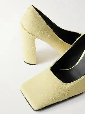 Alaïa 90 Calf Hair Pumps - Yellow