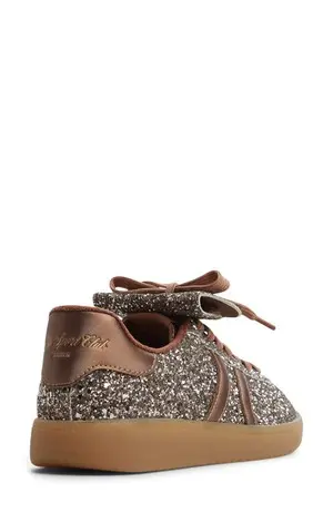Aldo Glitter Sneaker With Removable Kiltie Flap