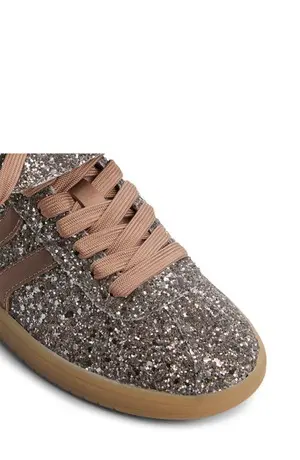 Aldo Glitter Sneaker With Removable Kiltie Flap