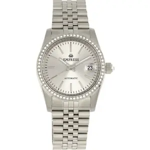 EMPRESS Constance Automatic Bracelet Watch With Date - Metallic Silver