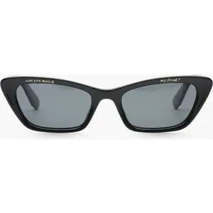 INDY Blasè Cat-Eye Polarized Sunglasses Black