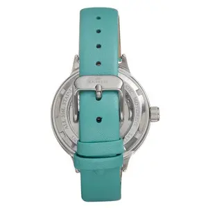 EMPRESS Alice Automatic Skeleton Leather-band Watch - Green