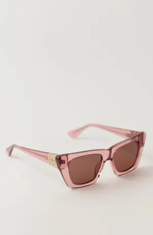 INDY Uptown Square Polarized Sunglasses - Pink