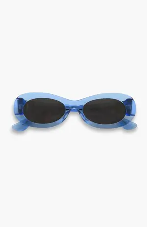 INDY Soho Oval Polarized Sunglasses - Blue