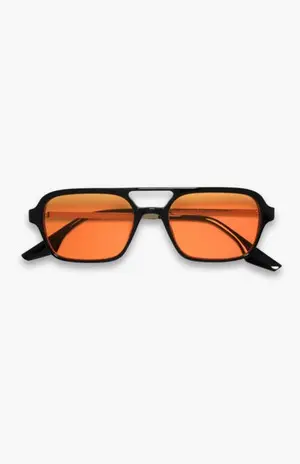 INDY Ice Cube Aviator Sunglasses Orange