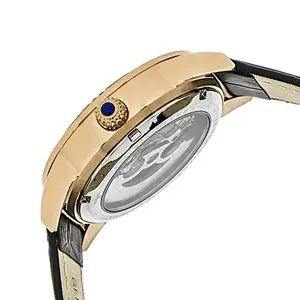 EMPRESS Godiva Automatic Watch With Leather Band - Black