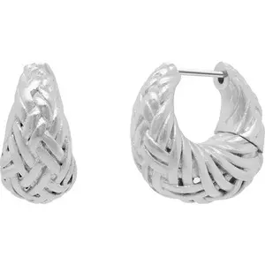 DEAN DAVIDSON Cinta Huggie Hoop Earrings Silver