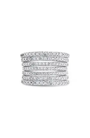 Sterling Forever Cubic Zirconia Band Ring