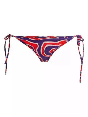Emilio Pucci Printed Tie-side Bikini Bottom - Purple