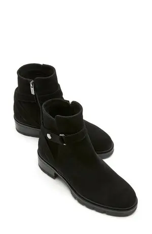La Canadienne City Dry™ Waterproof Bootie - Black Suede