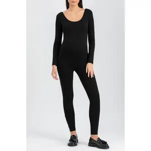 PIETRO BRUNELLI Maddy Long Sleeve Maternity Jumpsuit - Black