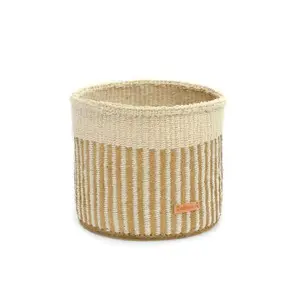 OTHERS TRADE FOR HOPE Striped Sisal Basket - Natural