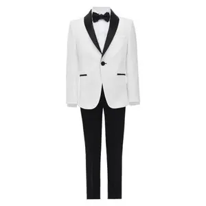 MOUSTACHE Shawl Lapel Suit - White