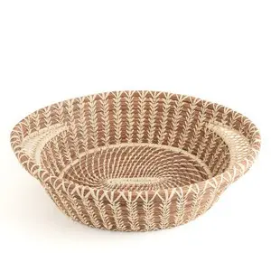 MAYAN HANDS Large Haida Basket - Beige
