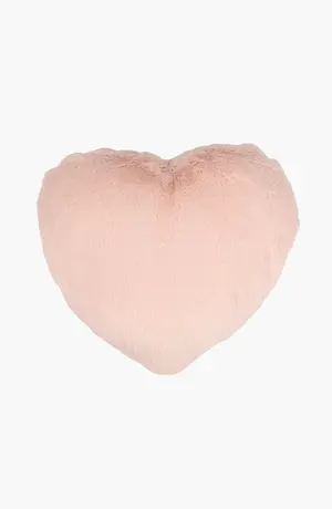 HUGIMALS WORLD Super Sized Heart To Hug Pillow With Pocket - Antique Rose