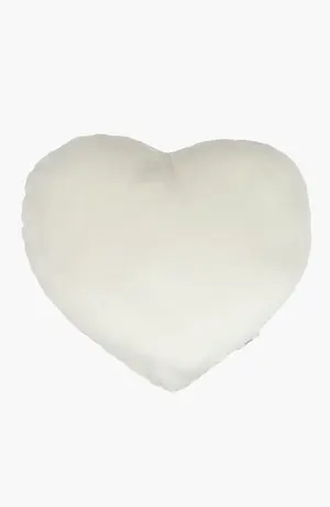 HUGIMALS WORLD Super Sized Heart To Hug Pillow With Pocket - Ivory