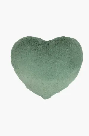 HUGIMALS WORLD Super Sized Heart To Hug Pillow With Pocket - Sage