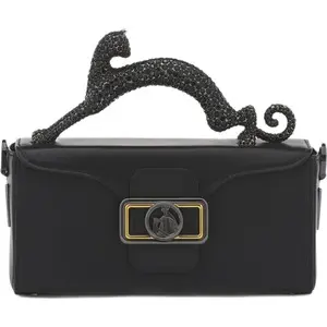 LANVIN Nano Pencil Cat Leather Bag - Black