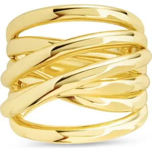 Sterling Forever Rebecca Layered Band Ring - Gold