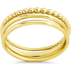 Sterling Forever Adele Stacking Rings - Gold