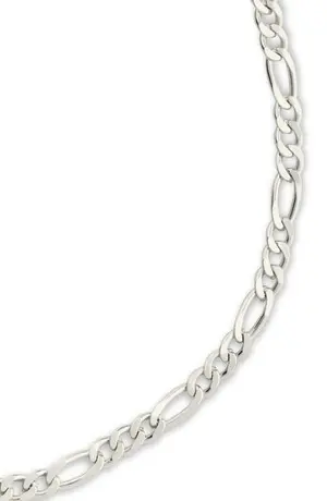 Sterling Forever Figaro Chain Bracelet - Silver