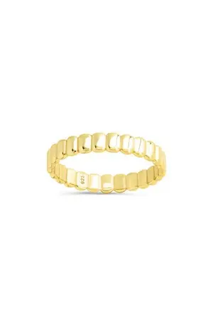 Sterling Forever Stacey Textured Band Ring - Gold