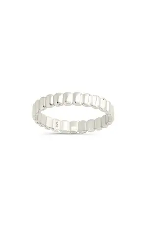 Sterling Forever Stacey Textured Band Ring - Silver