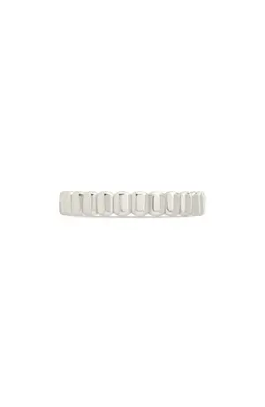 Sterling Forever Stacey Textured Band Ring - Silver