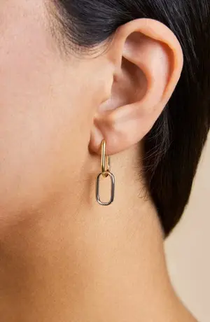 Sterling Forever Raleigh Link Drop Earrings