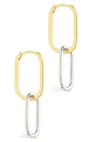 Sterling Forever Raleigh Link Drop Earrings