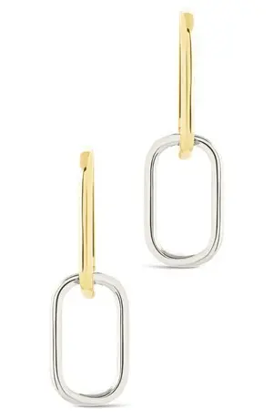 Sterling Forever Raleigh Link Drop Earrings