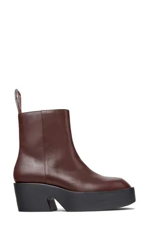 Camper Billie Platform Boots - Burgundy