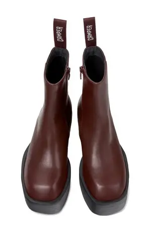 Camper Billie Platform Boots - Burgundy