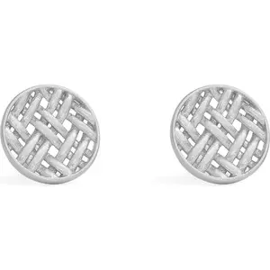 DEAN DAVIDSON Cinta Woven Stud Earrings - Silver