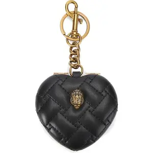 Kurt Geiger Kensington Heart Mirror Bag Charm - Black