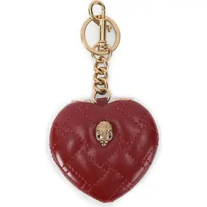 Kurt Geiger Kensington Heart Mirror Bag Charm - Red