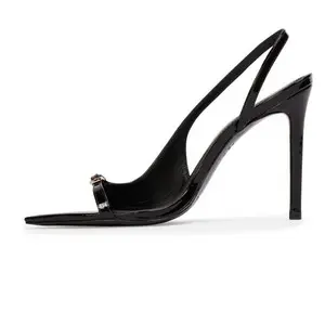BLACK SUEDE STUDIO Heidi 100 Slingback Sandal